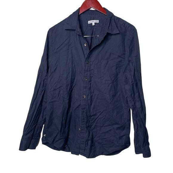 Alex Mill | Shirts | Alex Mill Navy Textured Easy Wash Go Button Down ...